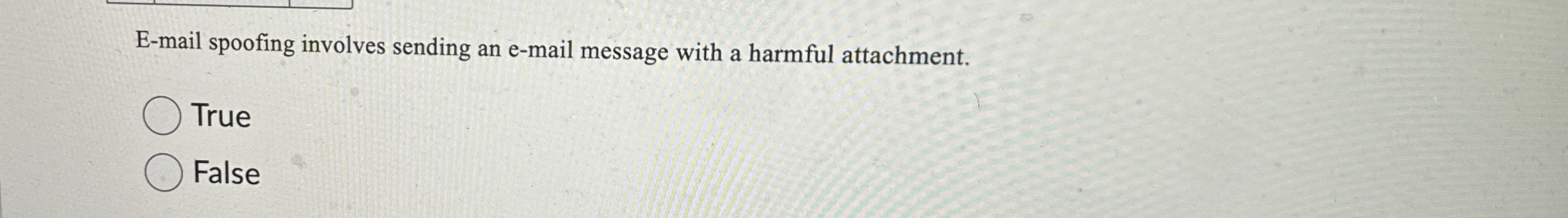 Solved E-mail spoofing involves sending an e-mail message | Chegg.com
