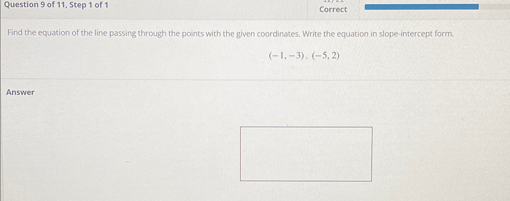 Solved Question 9 of 11 , Step 1 of 1CorrectFind the | Chegg.com Solved Question 9 of 11 , Step 1 of 1CorrectFind the | Chegg.com
