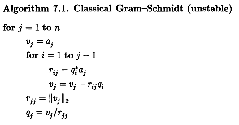 Solved Implement The Gram Schmidt Algorithm For 