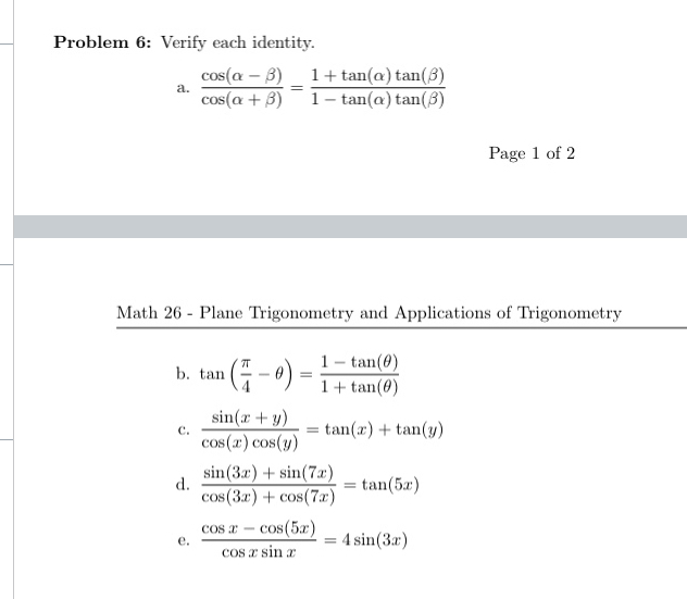 Solved Problem 6: Verify each | Chegg.com