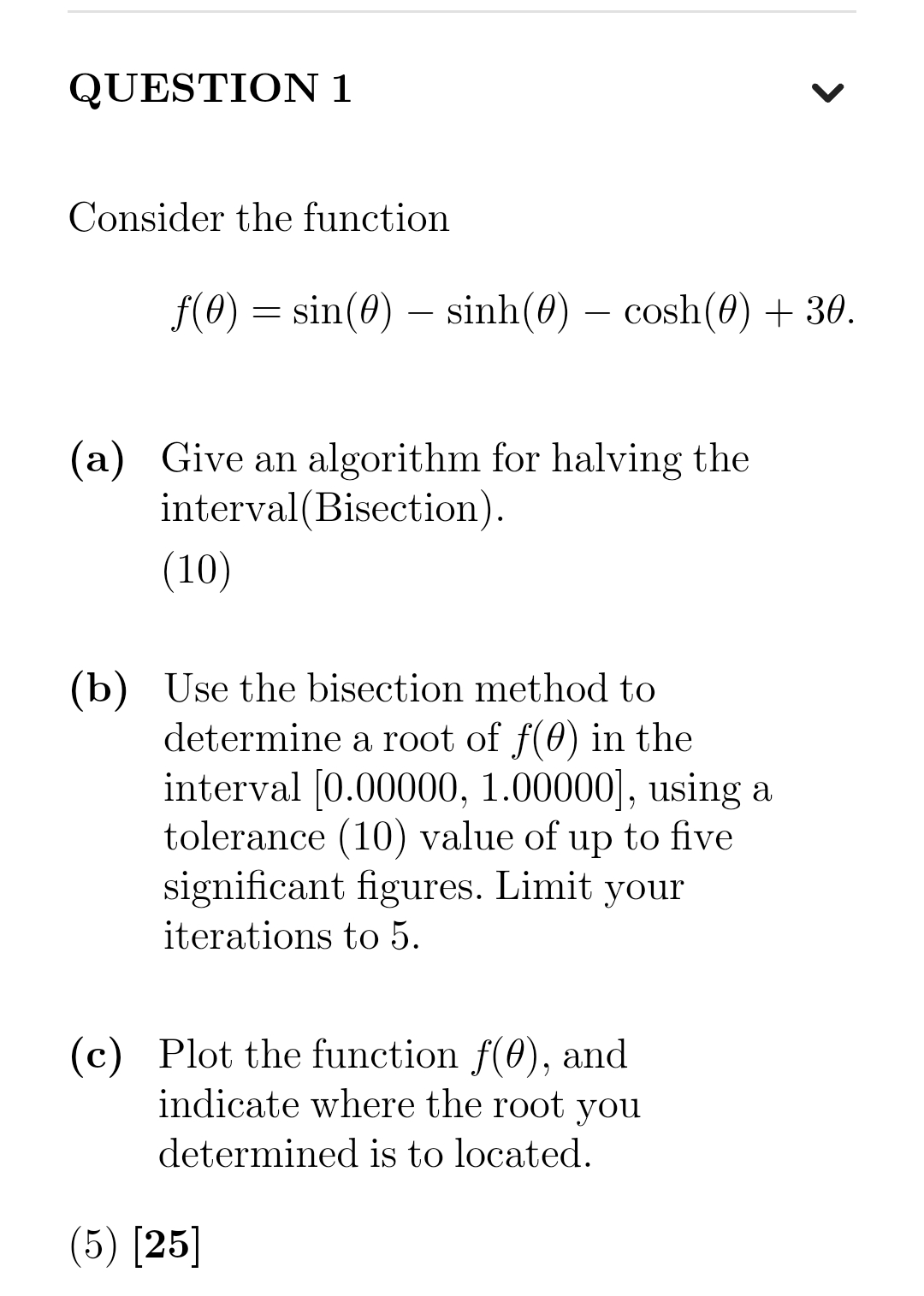 Solved QUESTION 1Consider the | Chegg.com