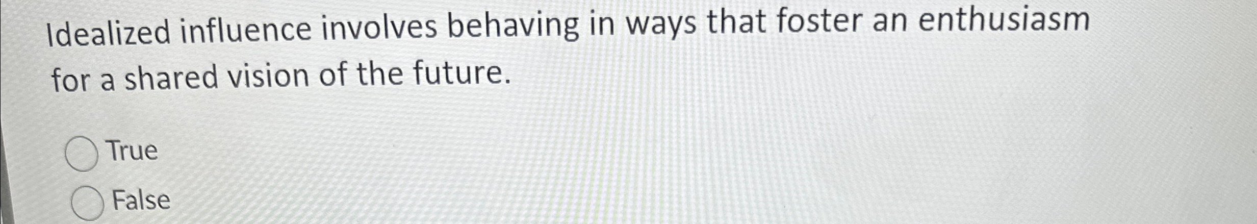 Solved Idealized influence involves behaving in ways that | Chegg.com