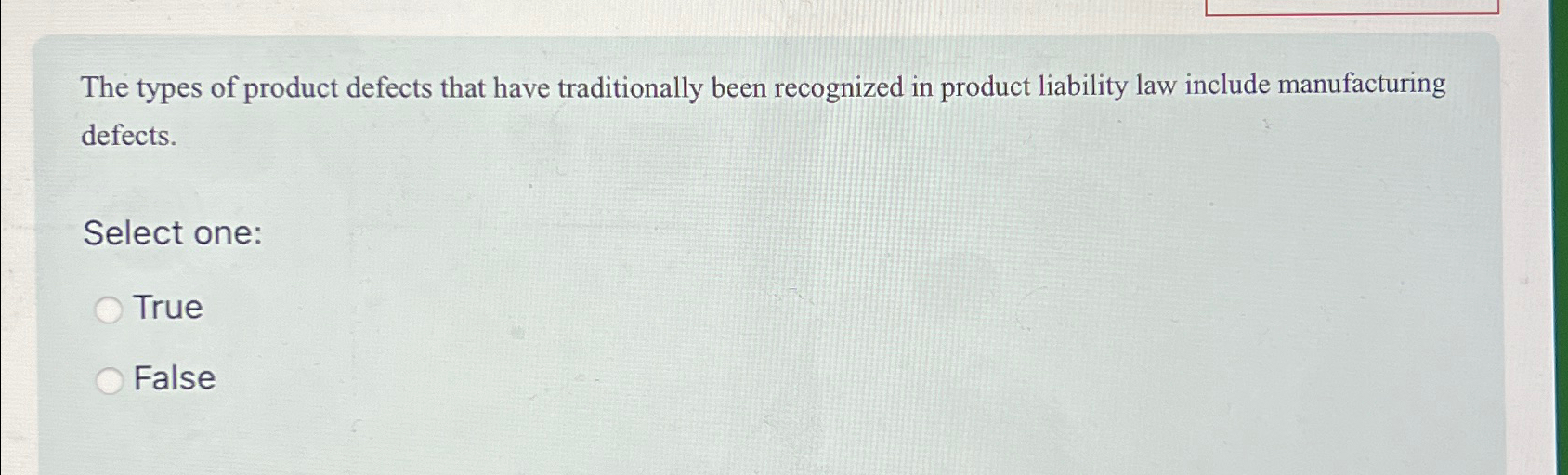 Solved The types of product defects that have traditionally | Chegg.com