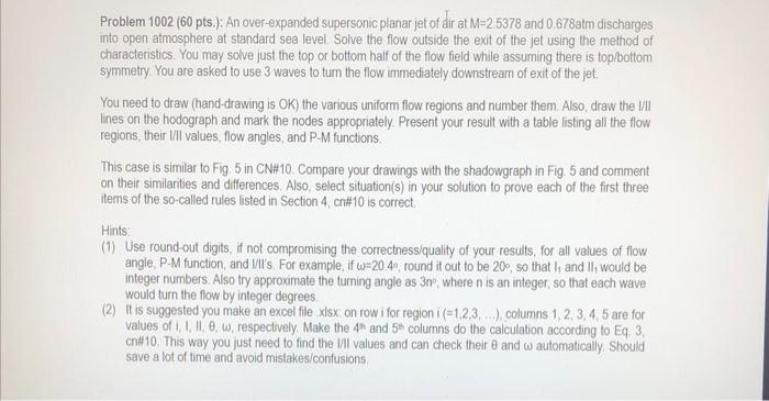 Solved Problem 1002 ( 60 pts.): An over-expanded supersonic | Chegg.com