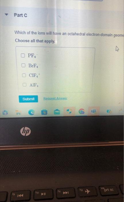 Solved for which of the ions will have an octahedral | Chegg.com