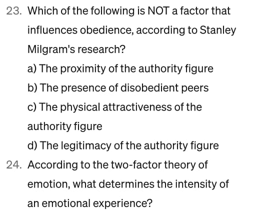 Solved Which of the following is NOT a factor that | Chegg.com
