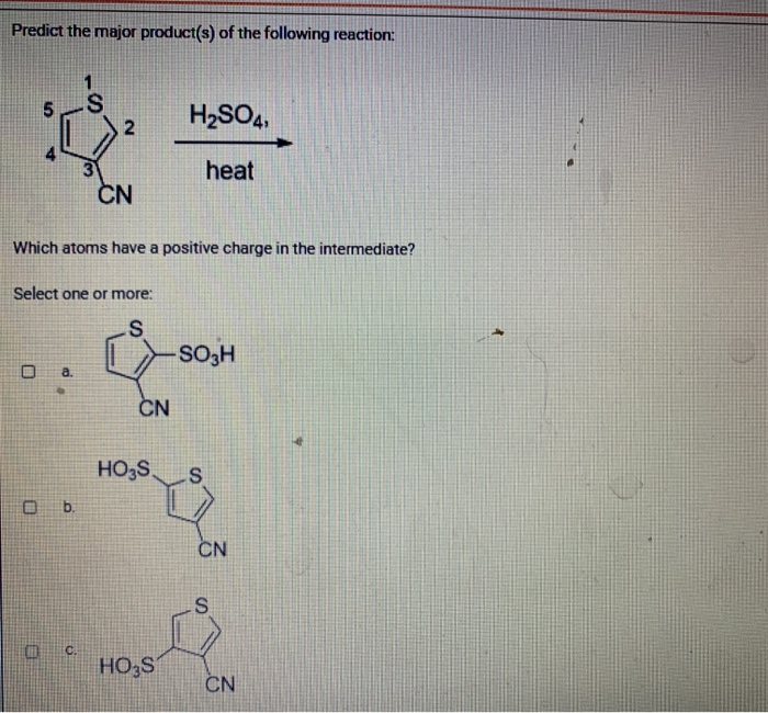 Solved Predict the major product(s) of the following | Chegg.com