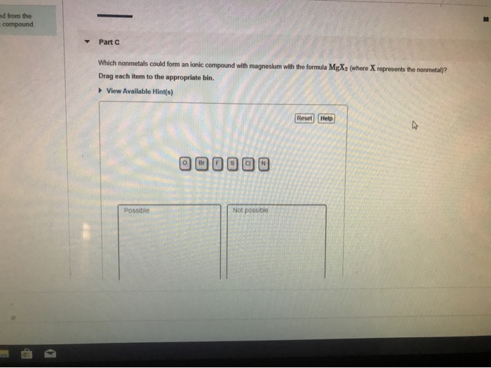 Solved Part B Revi Which of the following are valid ionic | Chegg.com