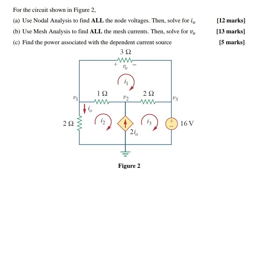 Solved Referring to circuit shown in Figure 1, answer all | Chegg.com
