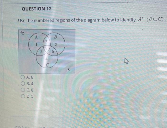 Solved Use the numbered regions of the diagram below to | Chegg.com