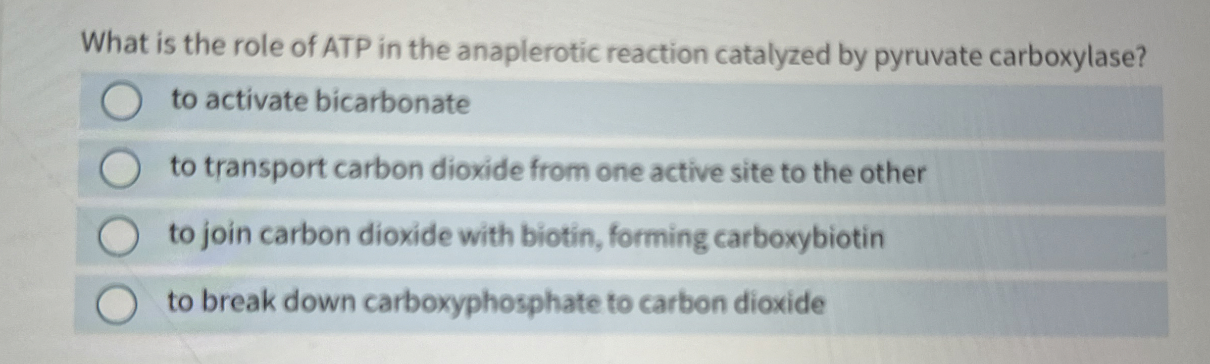 Solved What is the role of ATP in the anaplerotic reaction | Chegg.com