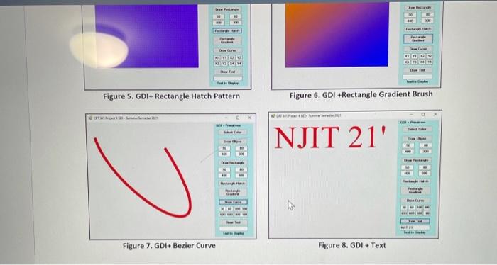 Solved GDI+, Graphics Primitives, Rectangles, Curves, | Chegg.com