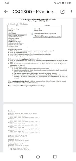 Solved 457%N |3:41) - CsCI300 - Practice... CS01101- | Chegg.com