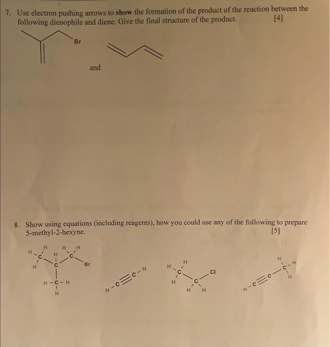 Solved Use electron pushing arrows to show the formation of | Chegg.com