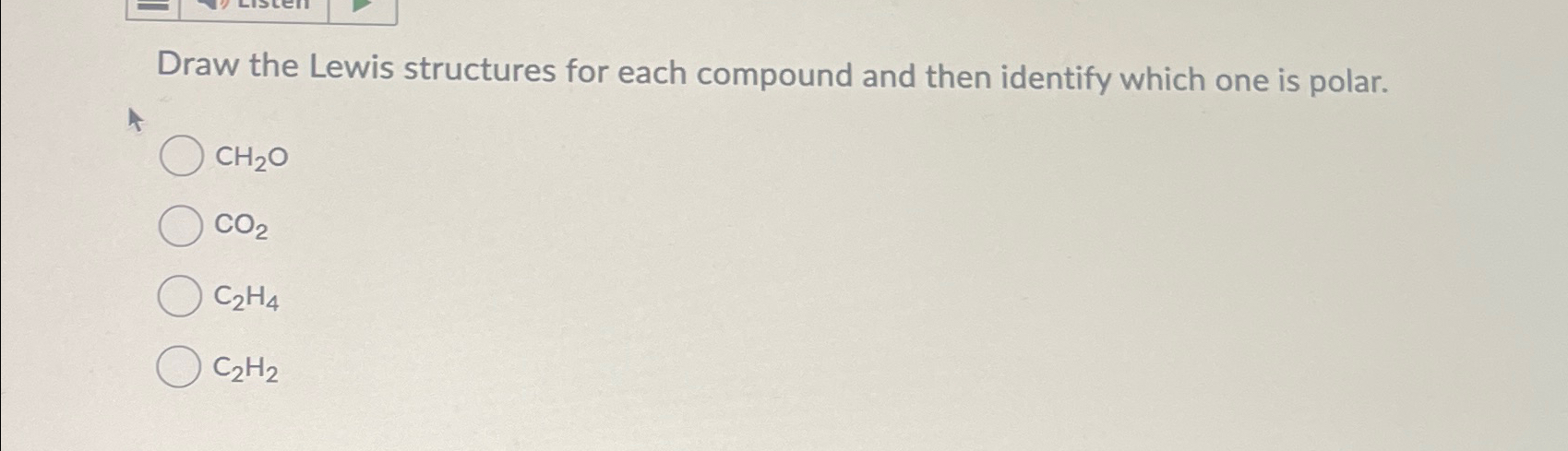 Solved Draw the Lewis structures for each compound and then | Chegg.com