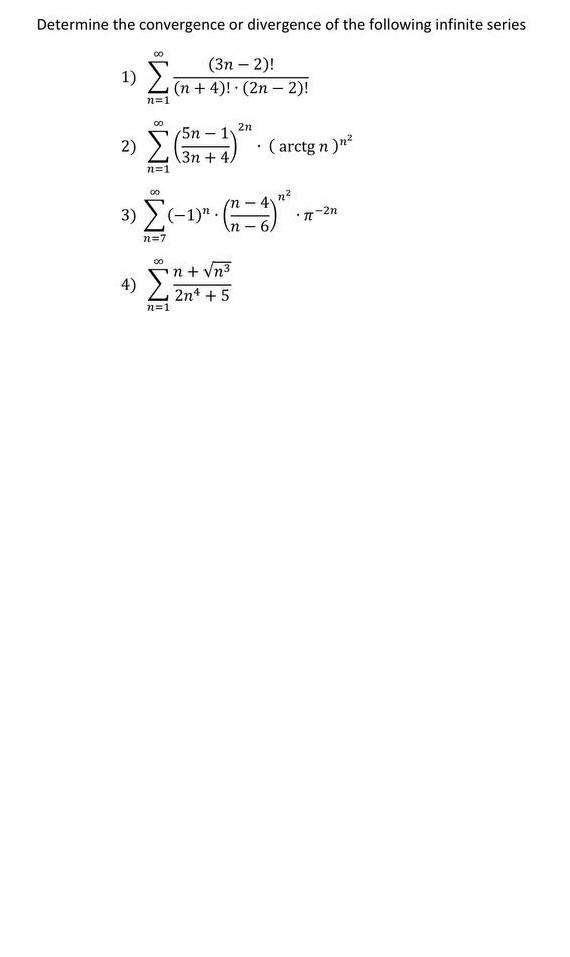 Solved Determine the convergence and divergence of the | Chegg.com