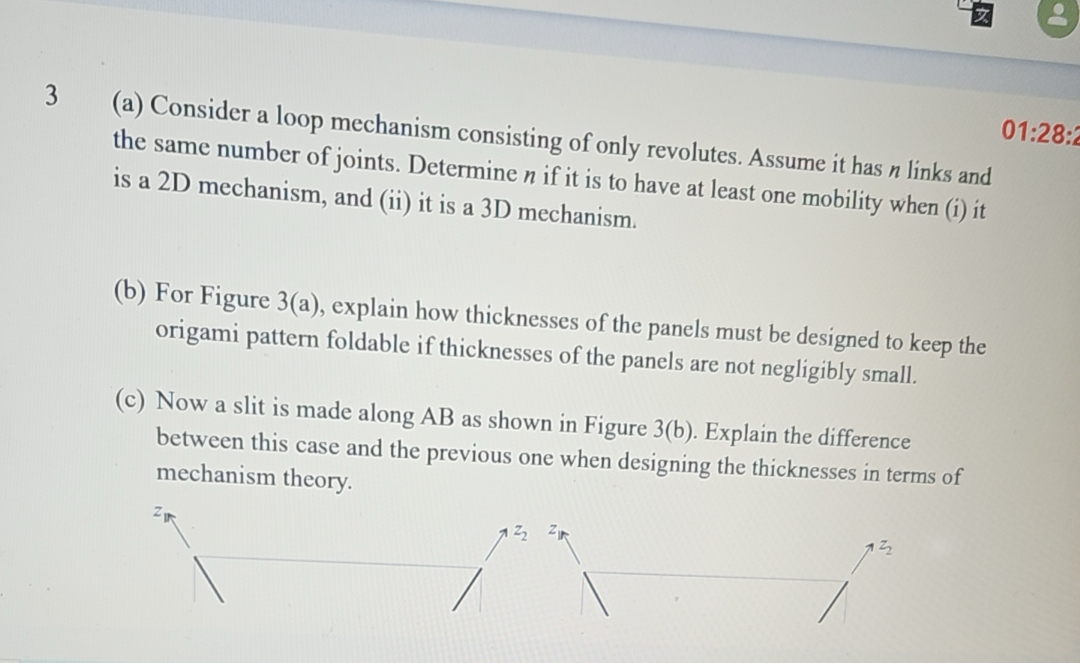 Solved 3(a) ﻿Consider a loop mechanism consisting of only | Chegg.com