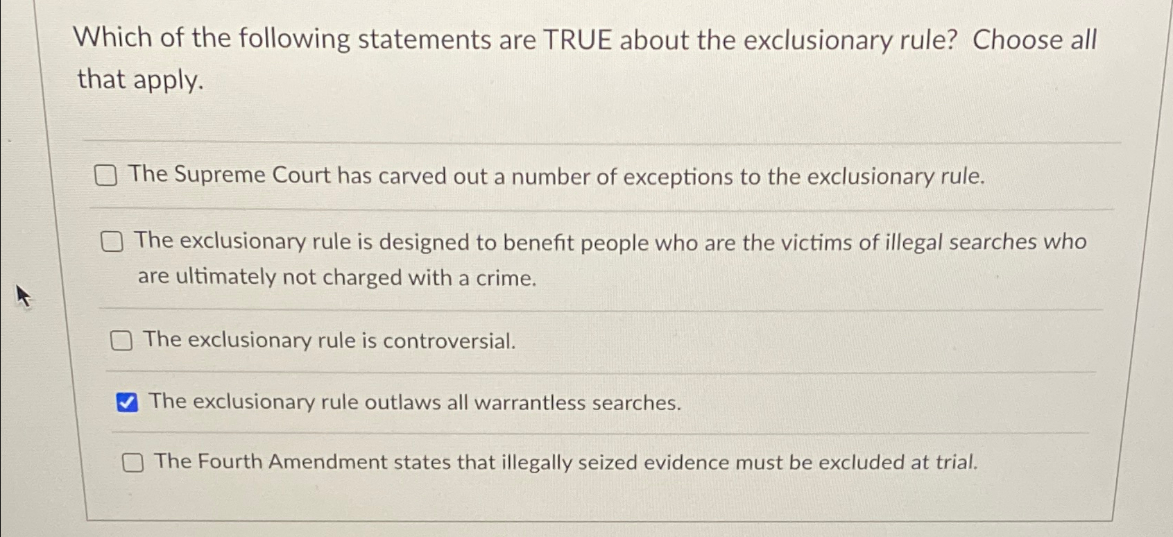 Solved Which of the following statements are TRUE about the | Chegg.com