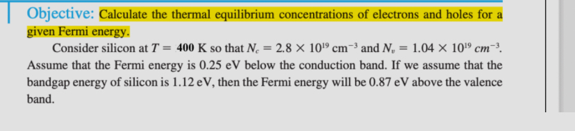 Objective: Calculate the thermal equilibrium | Chegg.com