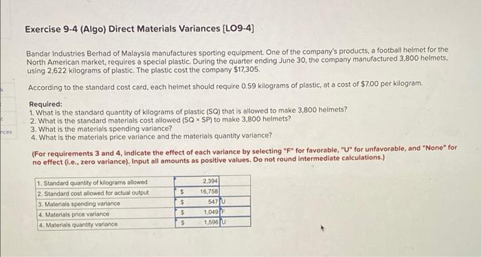 Solved Problem 9-21 (Algo) Multiple Products, Materials, and | Chegg.com