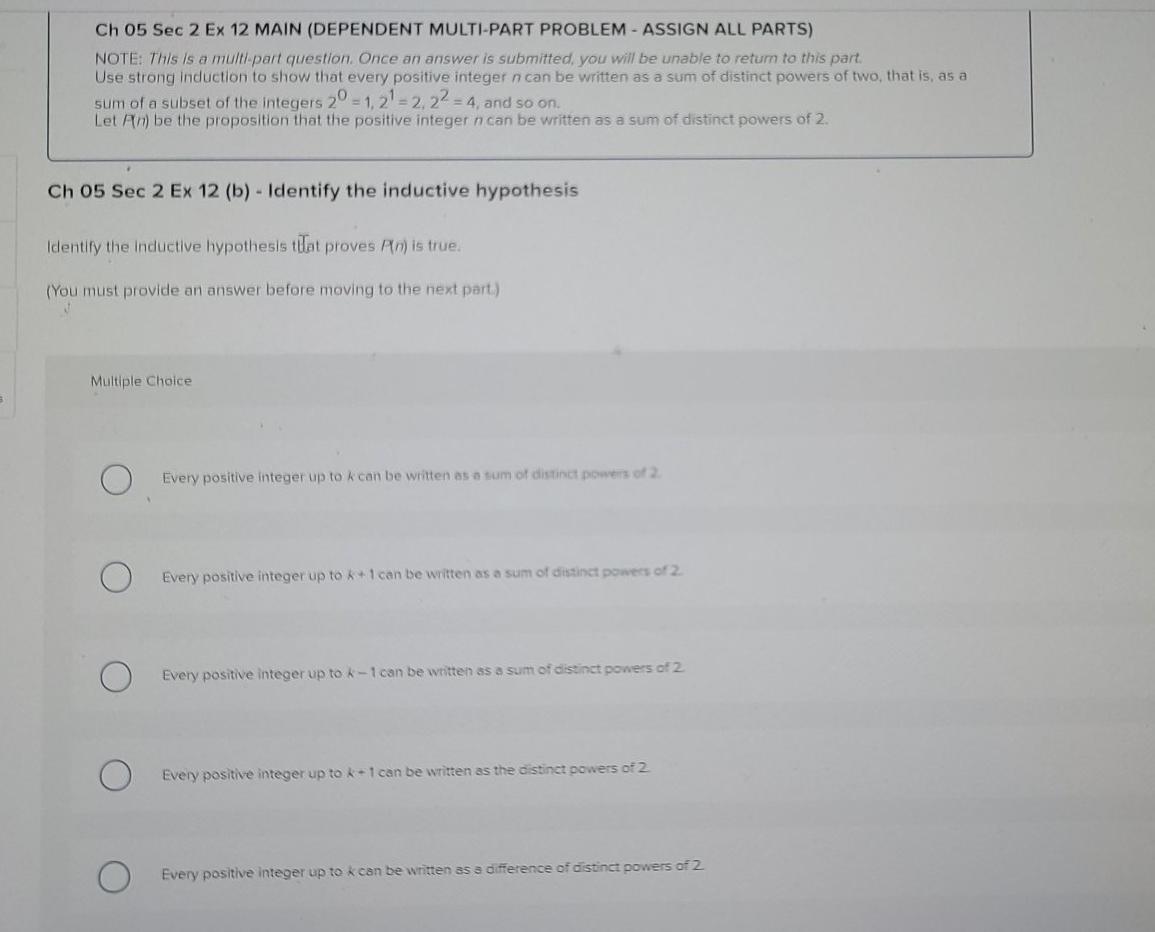 Solved Ch 05 Sec 2 Ex 12 MAIN (DEPENDENT MULTI-PART PROBLEM | Chegg.com