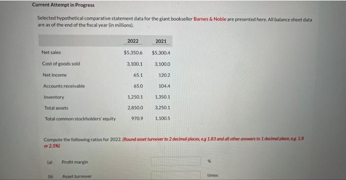 Solved Current Attempt in Progress Selected hypothetical | Chegg.com