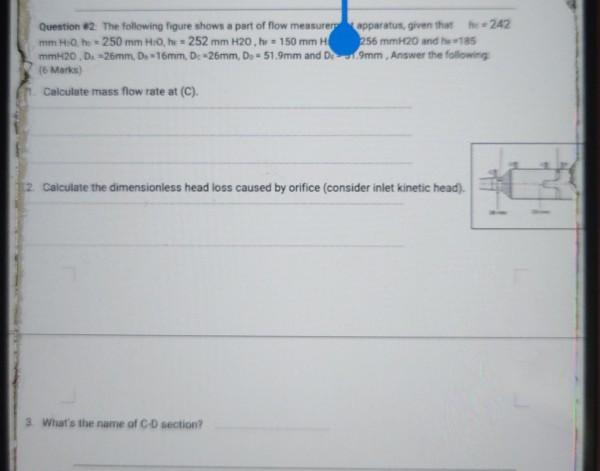 Solved Question 2. The following figure shows a part of flow | Chegg.com