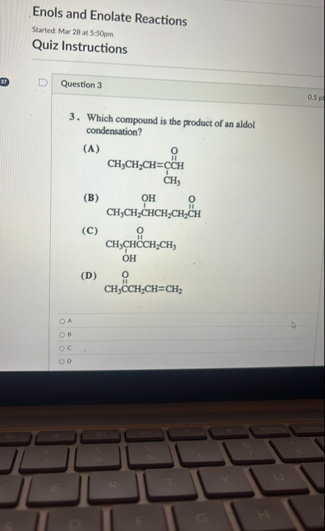 Enols and Enolate ReactionsStarted: Mar 28 ﻿at | Chegg.com