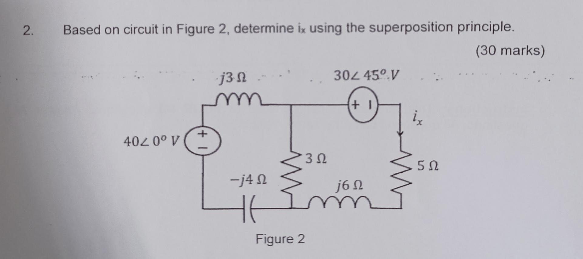 Solved Based on circuit in Figure 2, ﻿determine ix ﻿using | Chegg.com