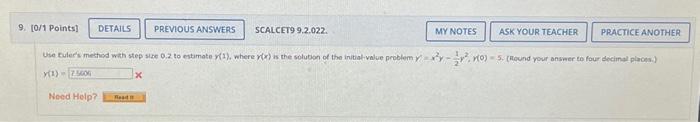 Solved Uhe euler method wath step sise 0.2 to estamate x(1), | Chegg.com