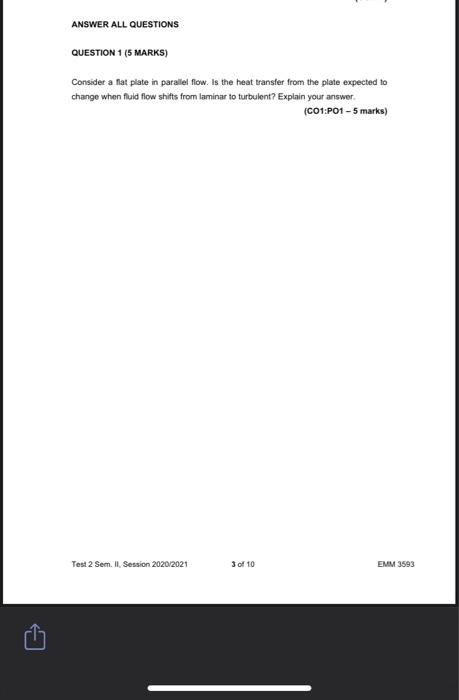 Solved ANSWER ALL QUESTIONS QUESTION 1 (5 MARKS) Consider a | Chegg.com