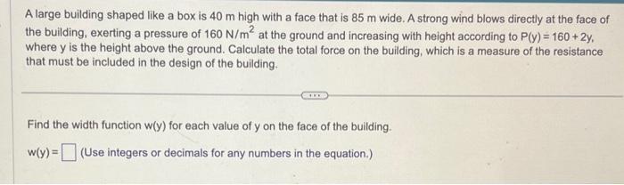 Solved A large building shaped like a box is 40 m high with | Chegg.com