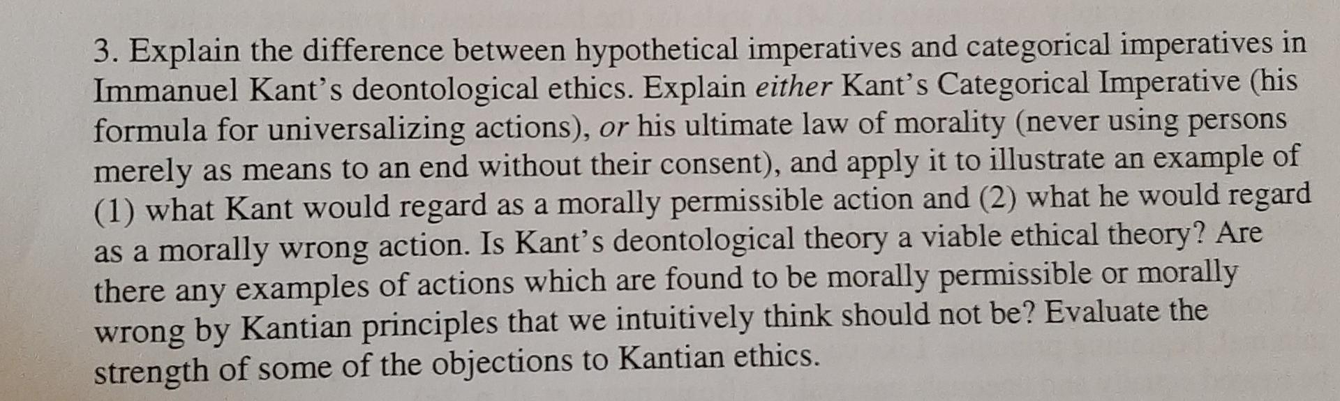 3. Explain the difference between hypothetical | Chegg.com