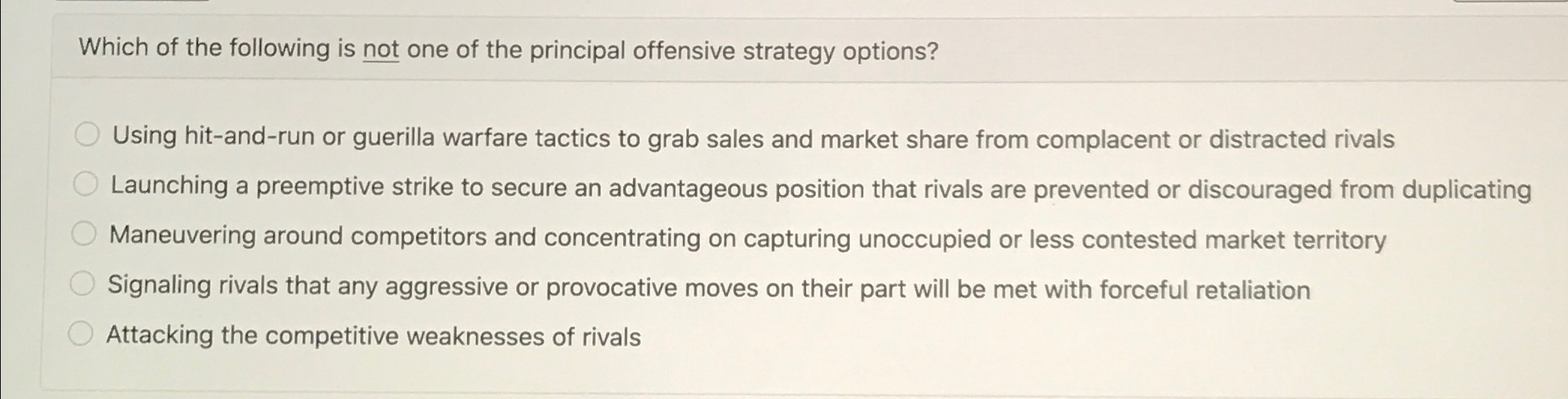 Solved Which of the following is not one of the principal | Chegg.com