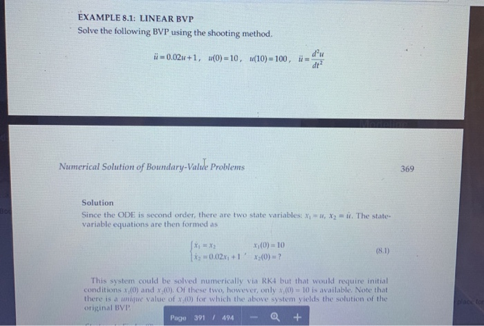Solved PROBLEM SET (CHAPTER 8) Shooting Method (Section 8.4) | Chegg.com