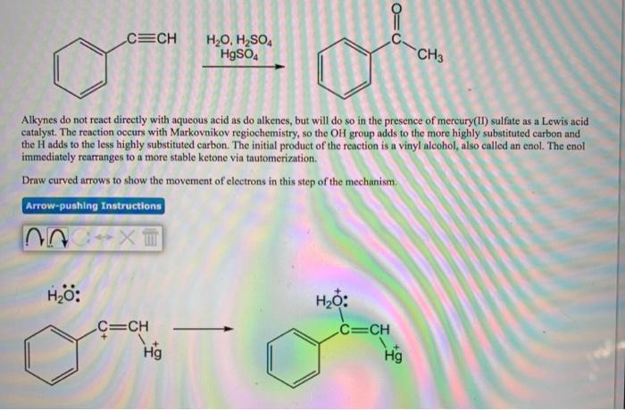 Solved O=0 CECH H2O, H2SO4 HgSO4 CH3 Alkynes do not react | Chegg.com