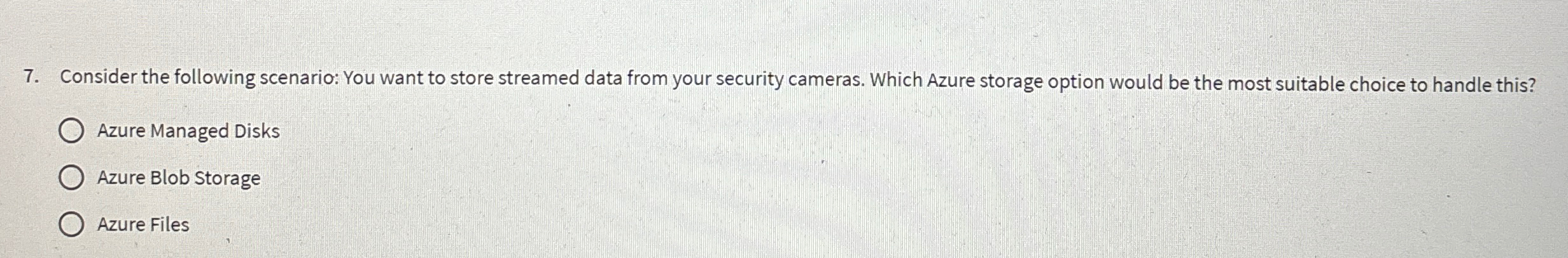 Solved Consider the following scenario: You want to store | Chegg.com