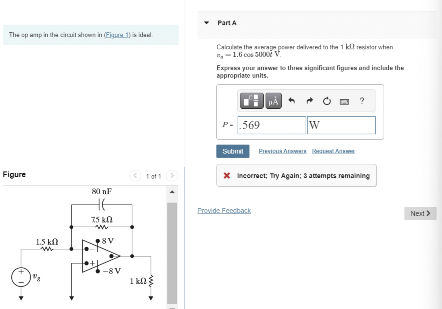 Solved please solve! The op amp in the circuit shown in | Chegg.com