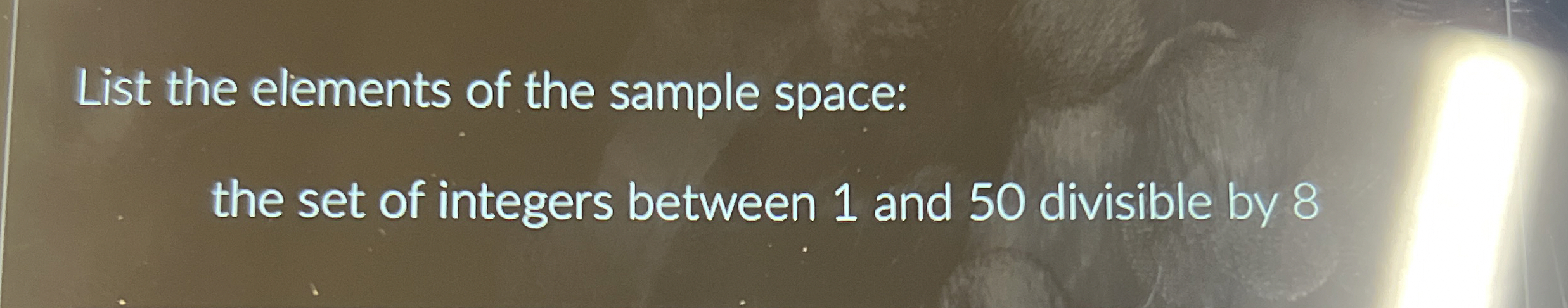List the elements of the sample space:the set of | Chegg.com List the elements of the sample space:the set of | Chegg.com