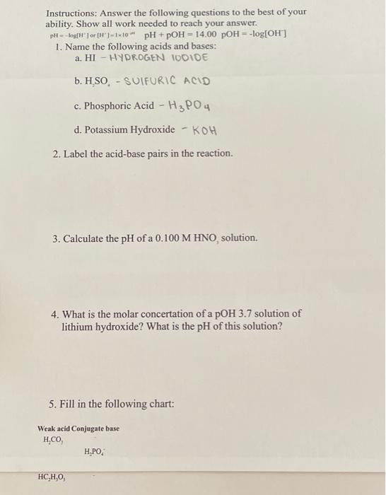 Solved Instructions: Answer the following questions to the | Chegg.com
