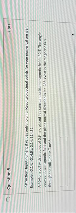 Solved Instruction: Input numerical values only; no unit. | Chegg.com