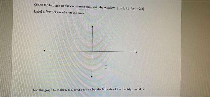 Solved Graph the left side on the coordinate axes with the | Chegg.com