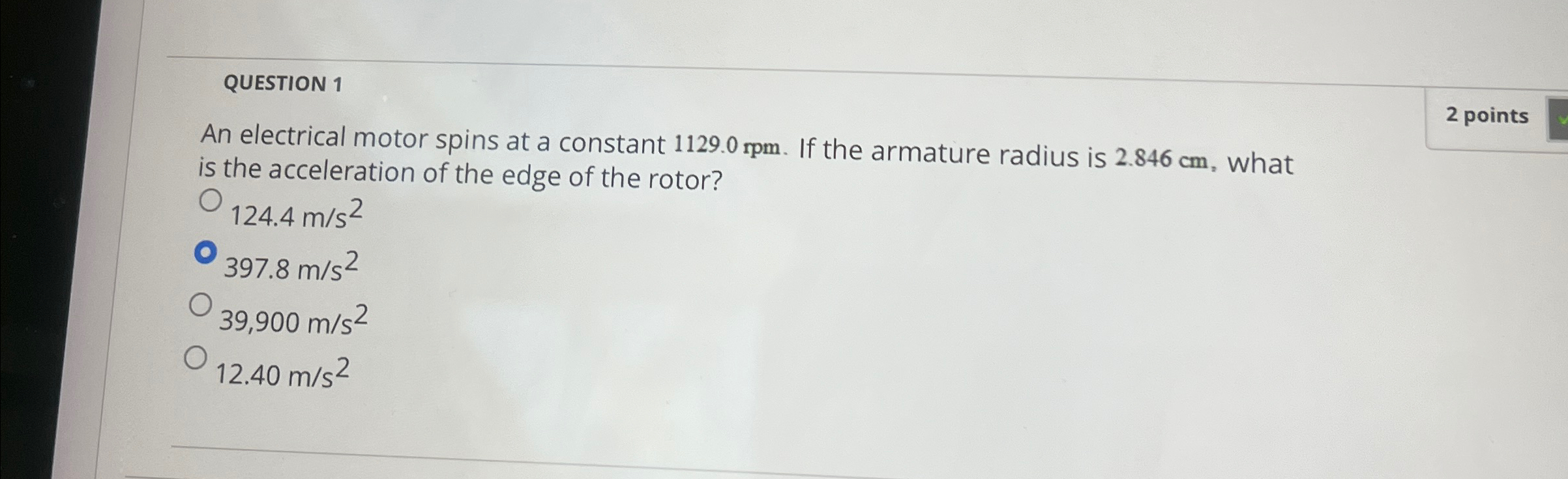 Solved QUESTION 1An electrical motor spins at a constant | Chegg.com