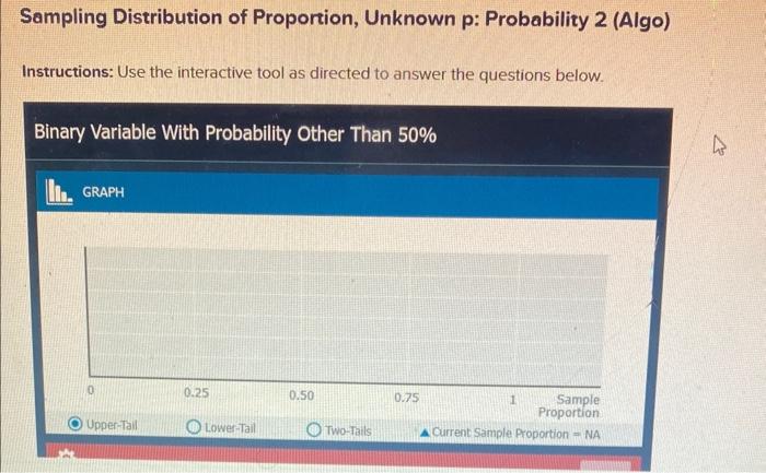 Solved Sampling Distribution of Proportion, Unknown p: | Chegg.com