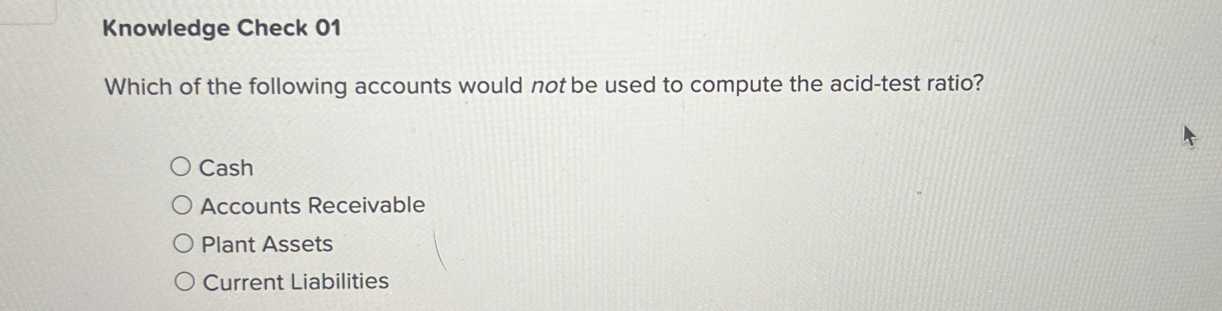 Solved Knowledge Check 01Which of the following accounts | Chegg.com