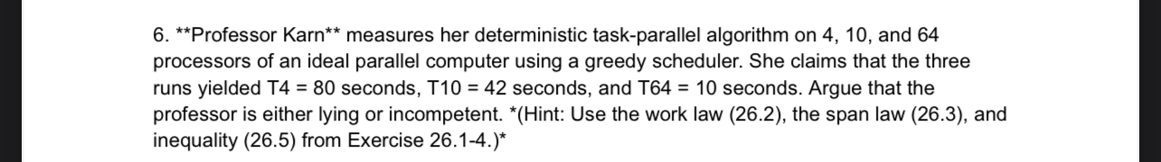 Solved Measures Her Deterministic Task Parallel Algorithm On