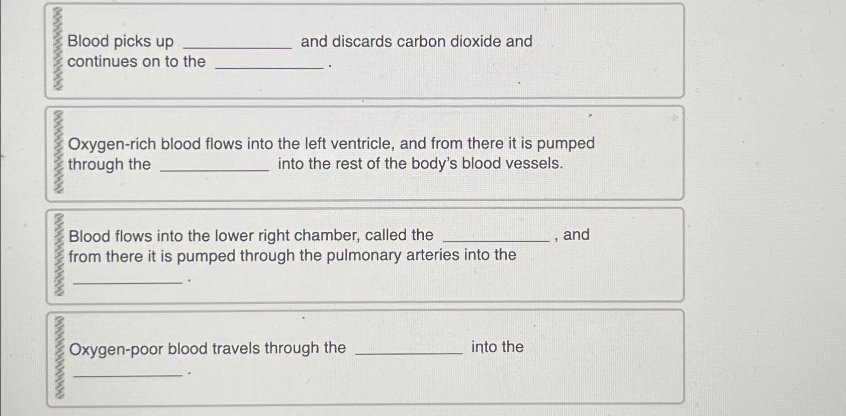 Solved Blood picks up and discards carbon dioxide and | Chegg.com
