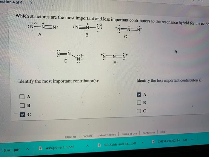 Solved estion 4 of 4 Which structures are the most important | Chegg.com