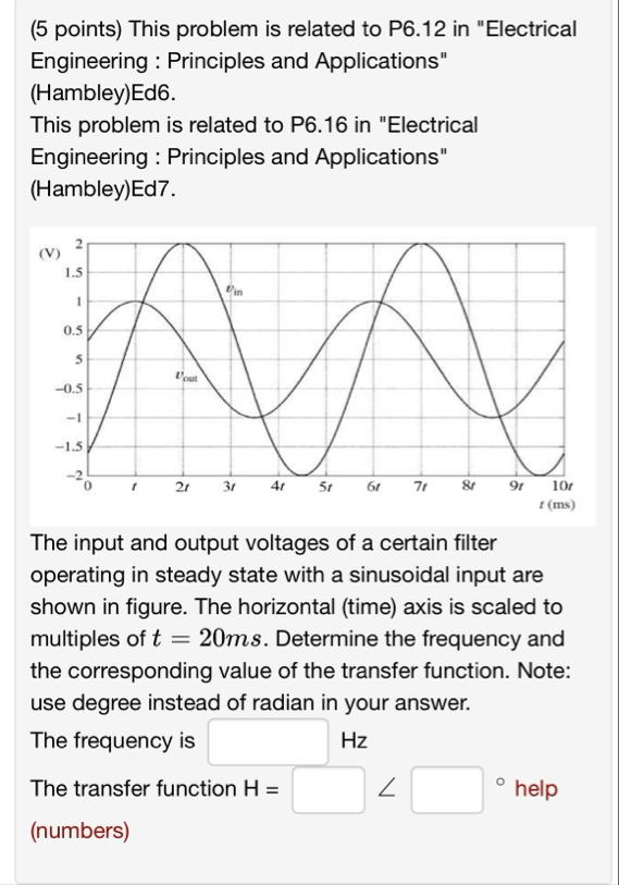 Solved (5 ﻿points) ﻿This problem is related to P6.12 ﻿in | Chegg.com