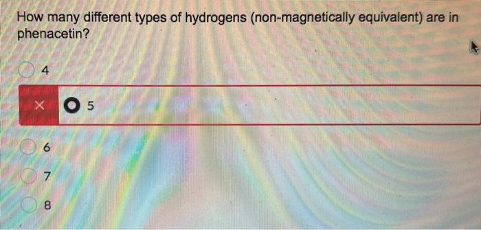 Solved How many different types of hydrogens | Chegg.com